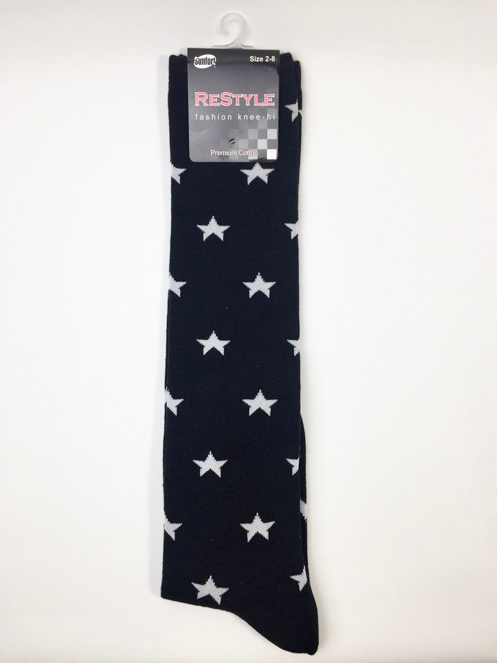 Women’s Star Pattern Knee High Socks – Sox & More